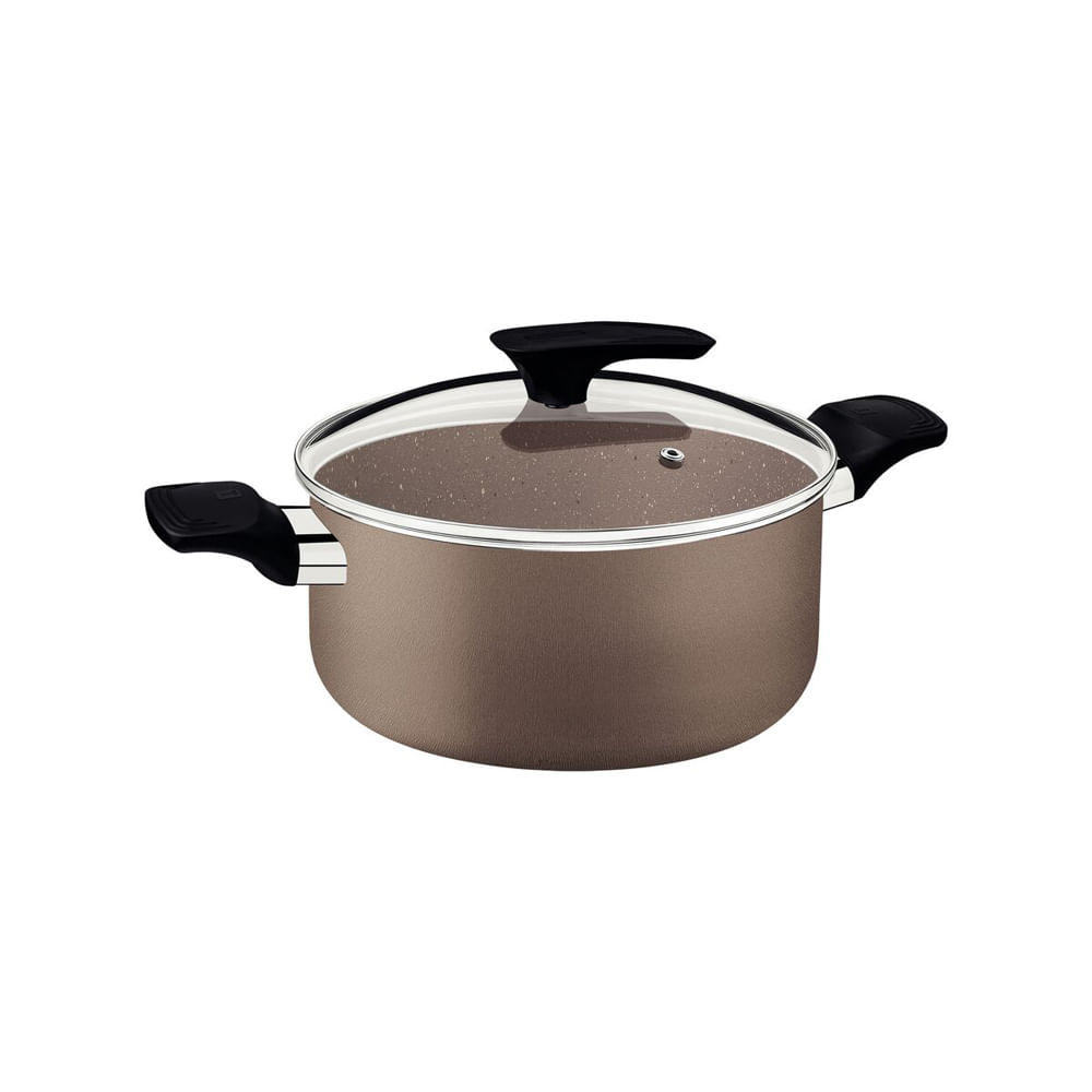 Jogo de Panelas 5 Peças Milazzo Tramontina - Amêndoa